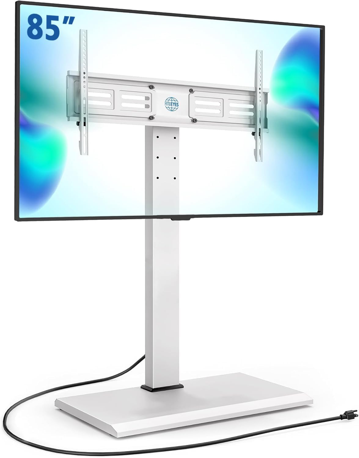 Amazon.com: FITUEYES Iron Base Floor TV Stand with Power Strip, Tall TV ...