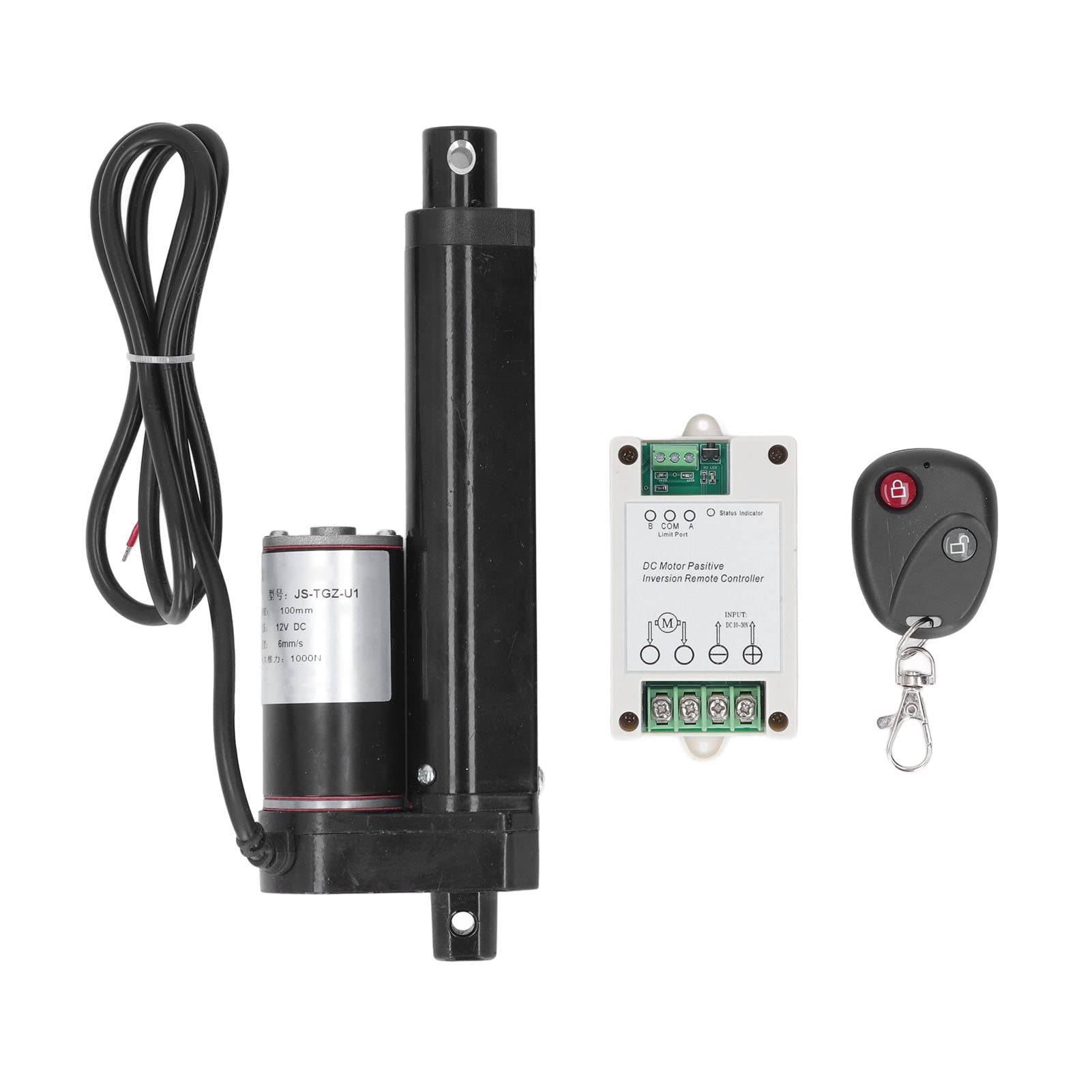 Buy Eujgoov 3.94in/100mm Stroke Electric Linear Actuator, 24V 1000N ...