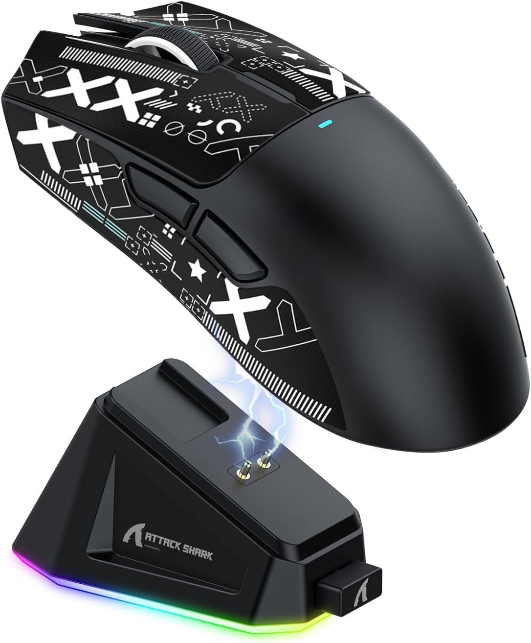 Amazon.com: ATTACK SHARK X1 Wireless Gaming Mouse with RGB Charging ...