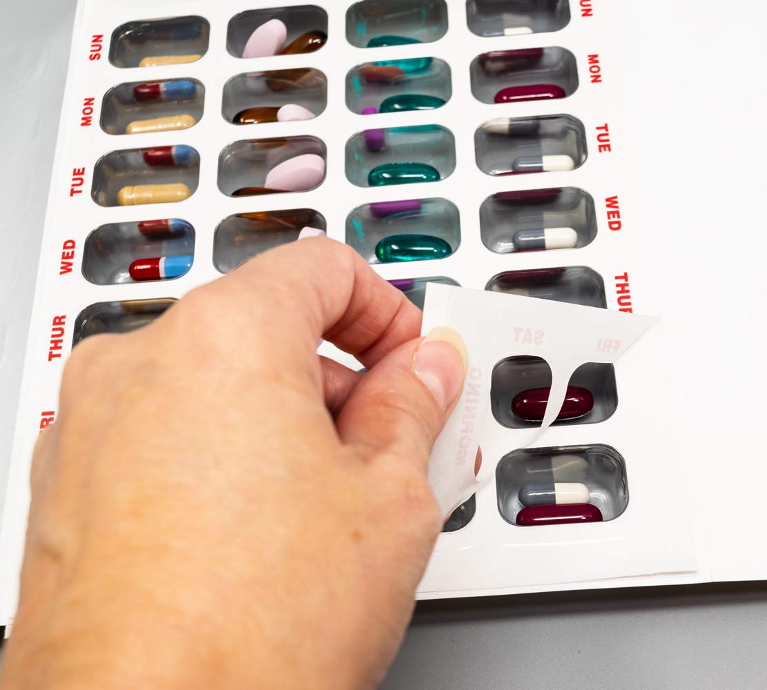 Buy 4 Times a Day Weekly XL Cold Seal Medication Blister Pack System ...