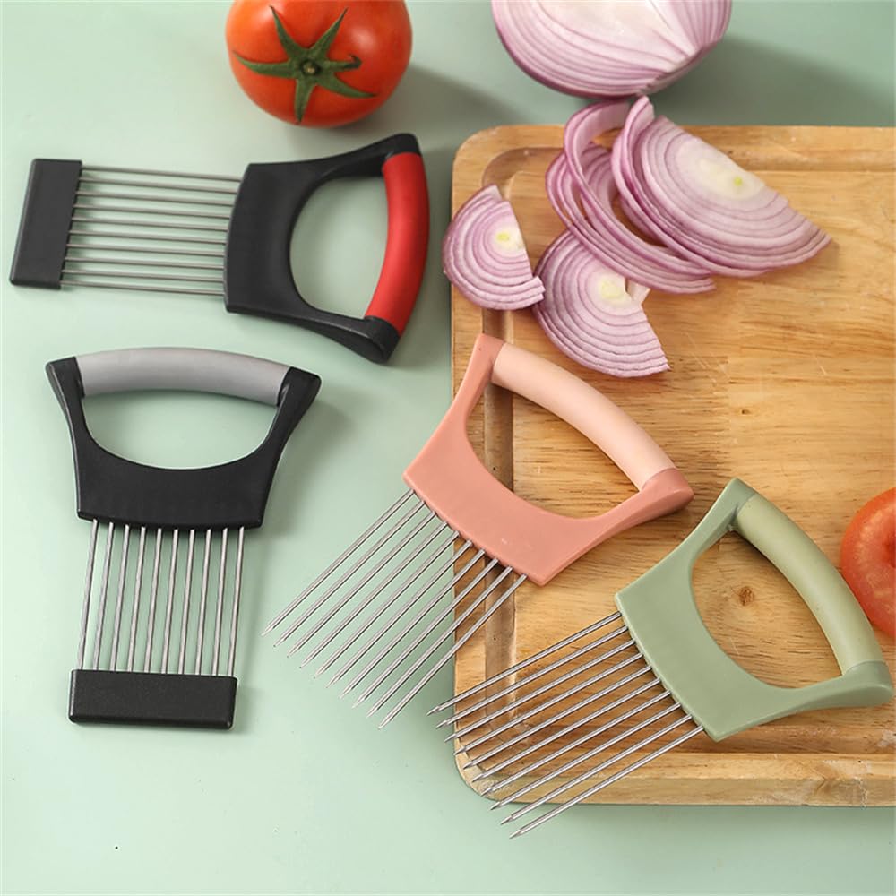 Snapklik.com : Onion Holder For Slicing Stainless Steel Onion Cutter ...