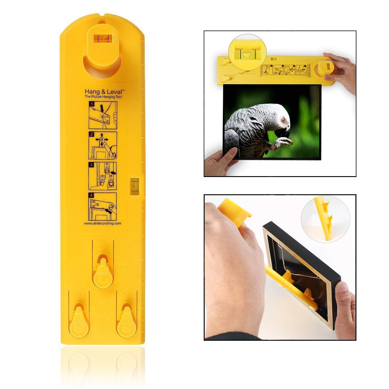 Buy OFKPO Mini Photo Frame Level Ruler Measuring Marking Picture ...