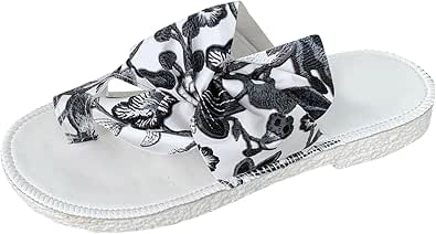Amazon.com | Funky Monkey Sandals Women Flat Toe Flip Flops New Summer ...