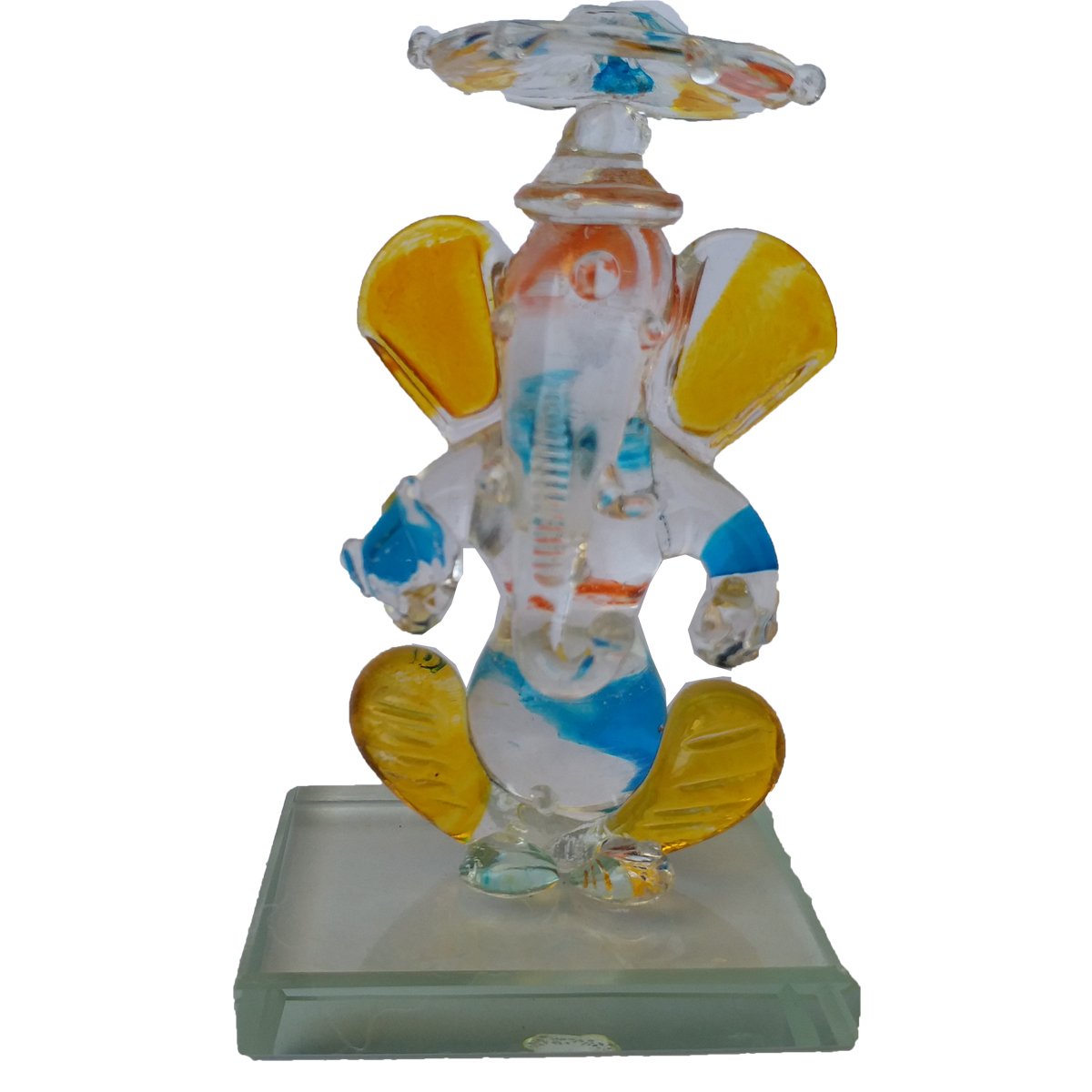 Buy EthnicAlive Ganesh JEE in Crystal Transparent with Chatri Yellow ...