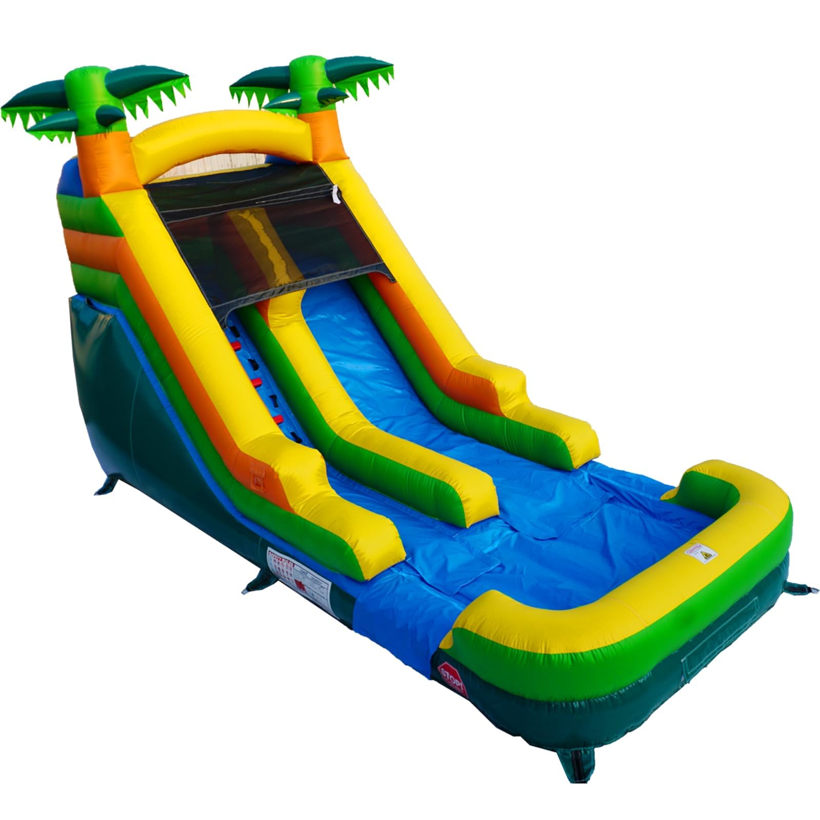 Amazon.com: Hapcap Commercial PVC Inflatable Water Slide Bounce House ...