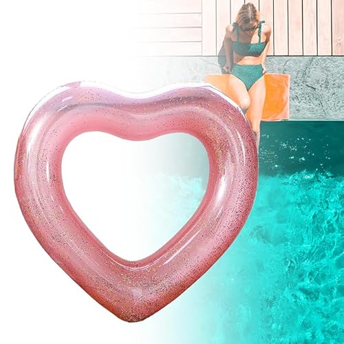 Haoyull Loves Heart Swimming Rings Inflatable Swimming Rings Inflatable ...