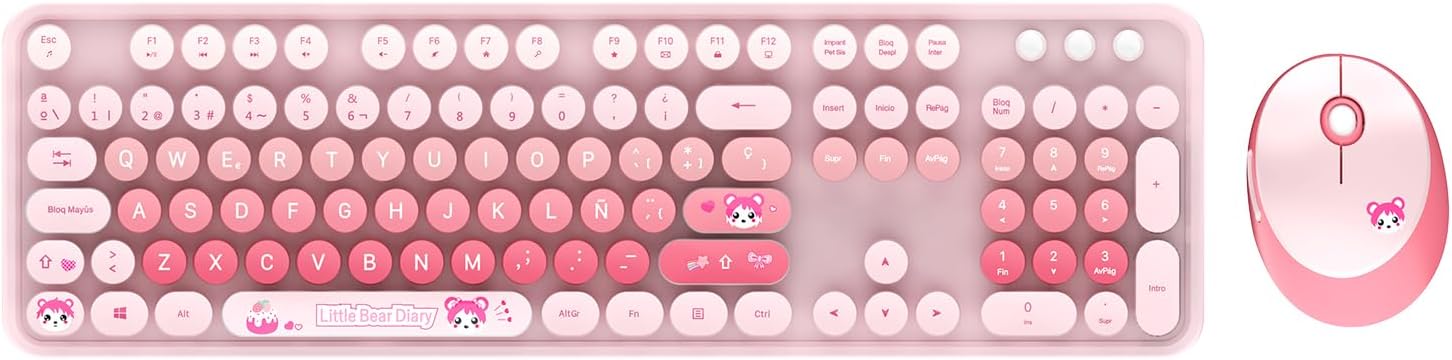 iTastatur Teclado de máquina de escribir de 104 teclas punk Gaming ...