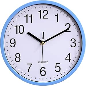 Amazon.com: KELINFONG Modern Wall Clock, 10 Inch Battery Operated ...