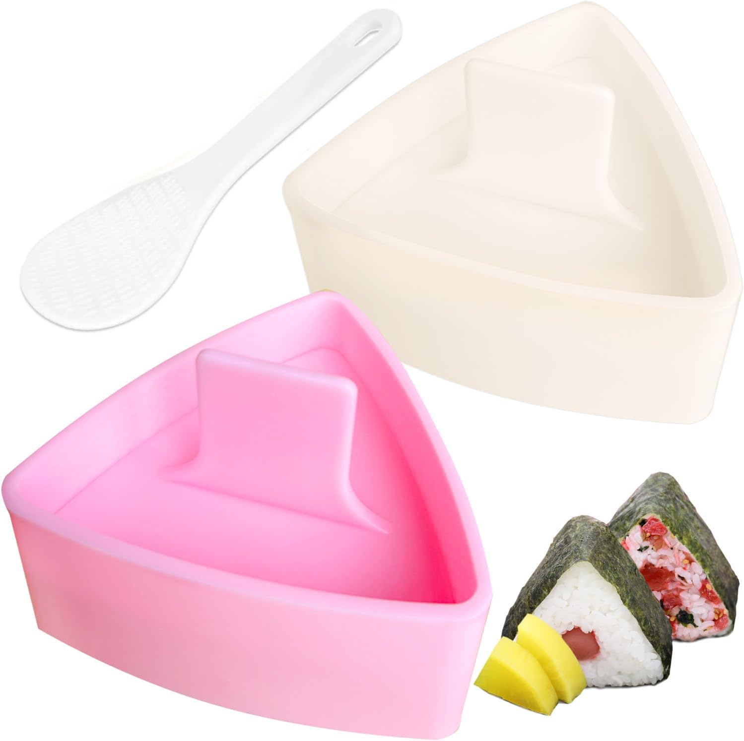 Musubi Mold, 2 Pack Musubi Maker Press, Non-Stick Onigiri Mold Maker ...