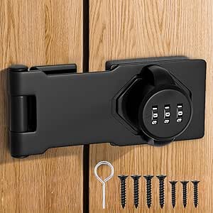 4.5Inch Cabinet Password Hasp Lock 3-Digit Combination Door Lock ...