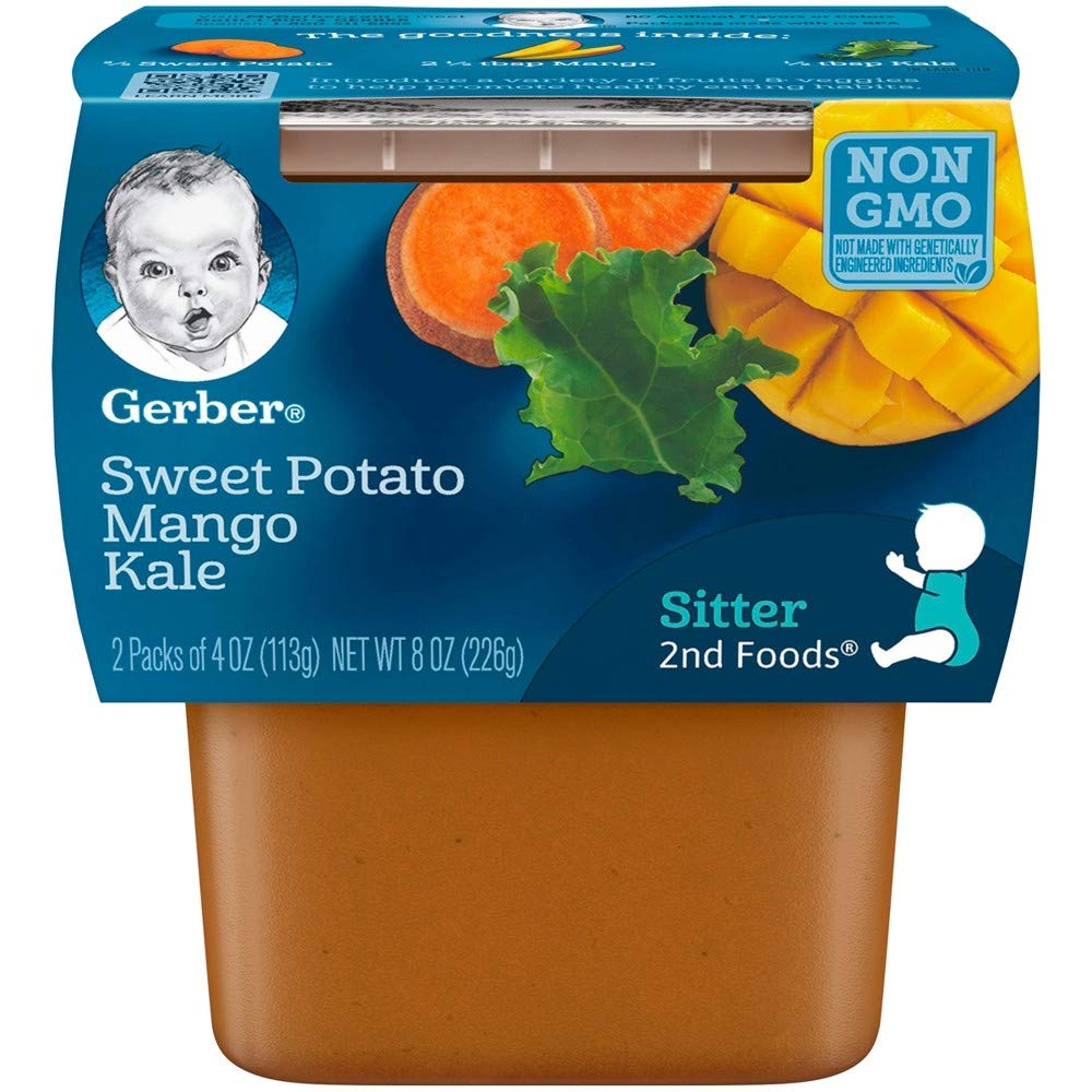 Amazon.com: Gerber Baby Food 2nd Foods Blends, Sweet Potato Mango Kale ...