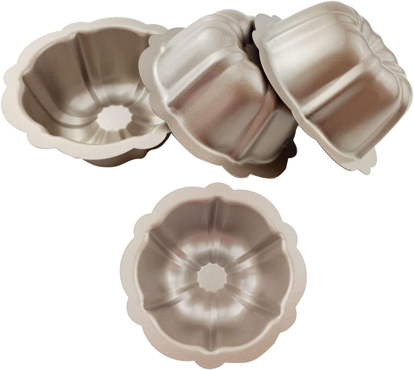 Amazon.com: LoveDeal 4 Inch Nonstick Mini Bundt Cake Pan, Set of 4 for ...