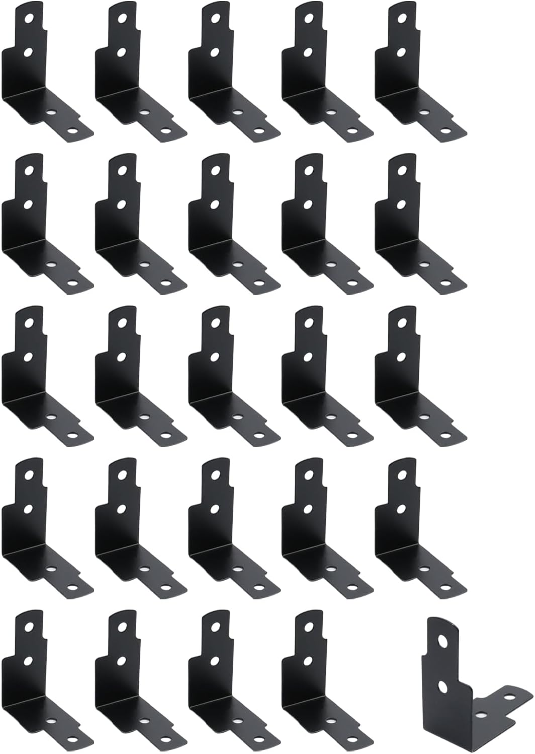Bitray Black Corner Brackets 1.8" x 1.8" Decorative Furniture Corner ...