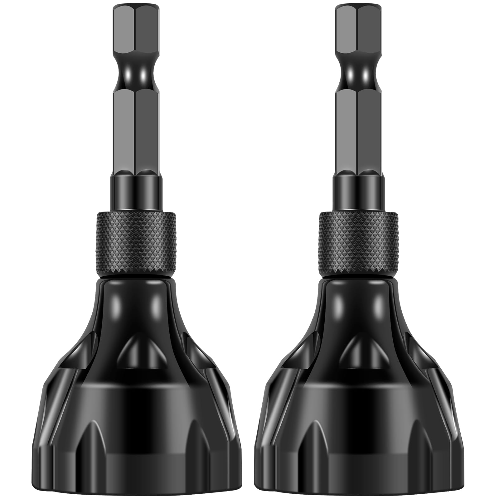 Amazon | Shuiling バリ取りビット 面取りビット 外部面取りツール 2本入り 面取り径範囲: 3-20mm 6.35mm六角軸 金属用 全螺子 バリ取りとネジ研削 電動ドリルに ...