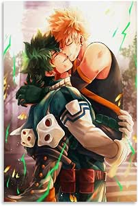 ZBSXLBNG My Hero Academia Anime Midoriya Izuku Wall Art Picture Print ...