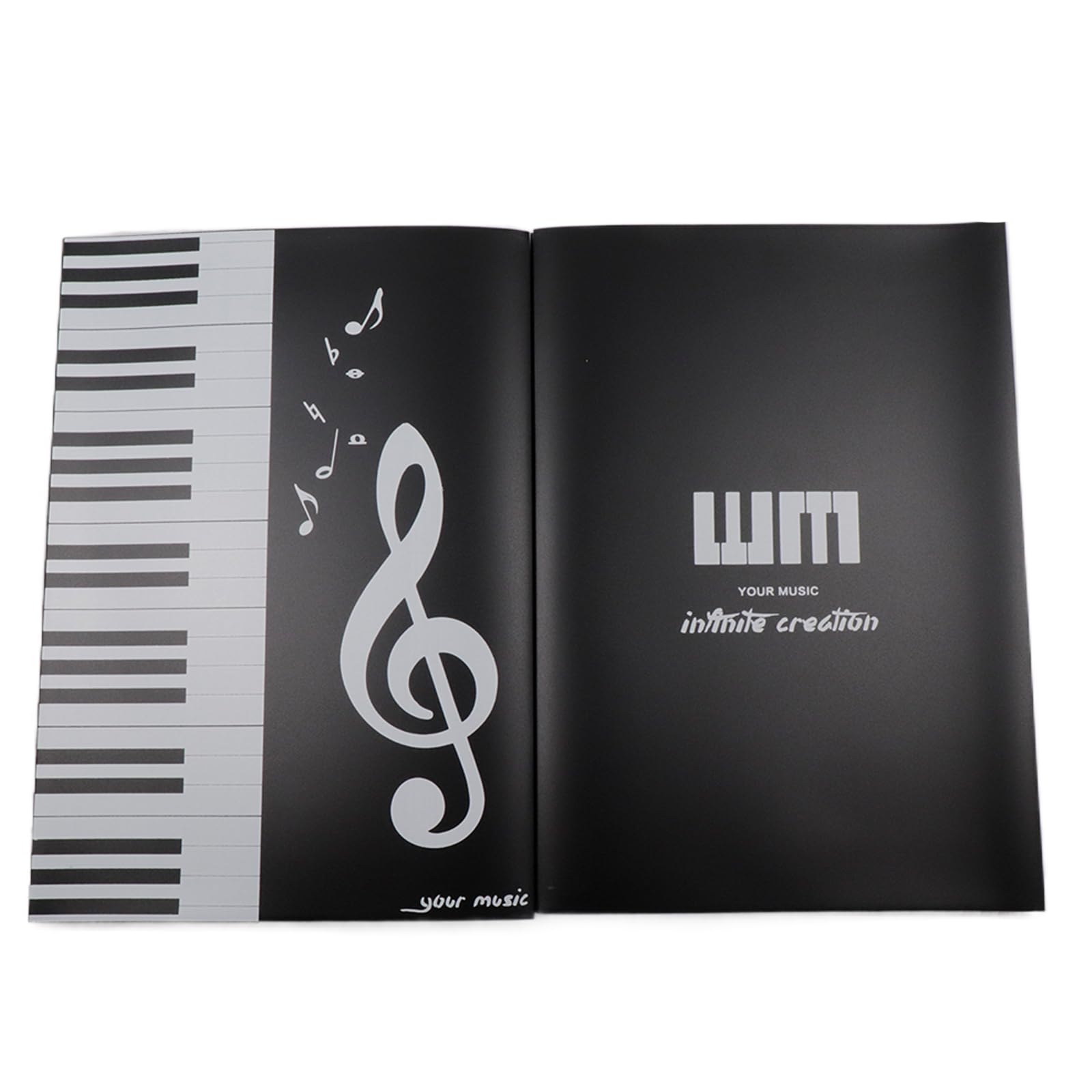 Amazon.com: Wealrit 2 Pack Sheet Music Folder 4 Page Music Flip Folder ...