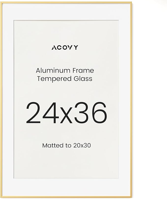 Amazon.com - Acovy, Aluminum 24x36 Poster Frame Picture Frame with ...
