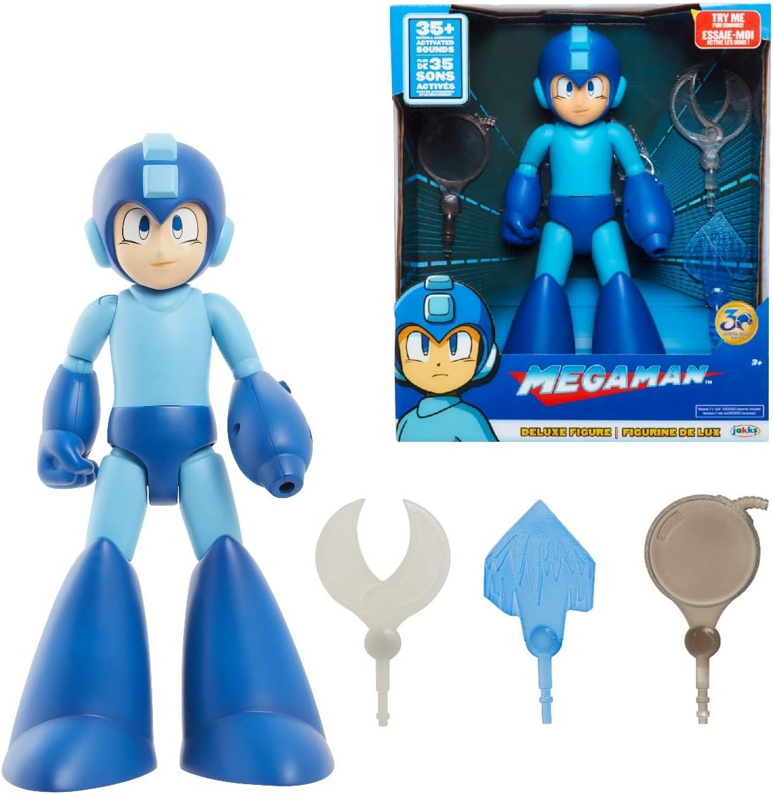 Amazon.com: Megaman Classic Deluxe Figure with Lights & Sounds : Toys ...