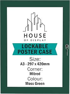 Lockable Poster Case A3(297 x 420mm) for Displaying Information ...
