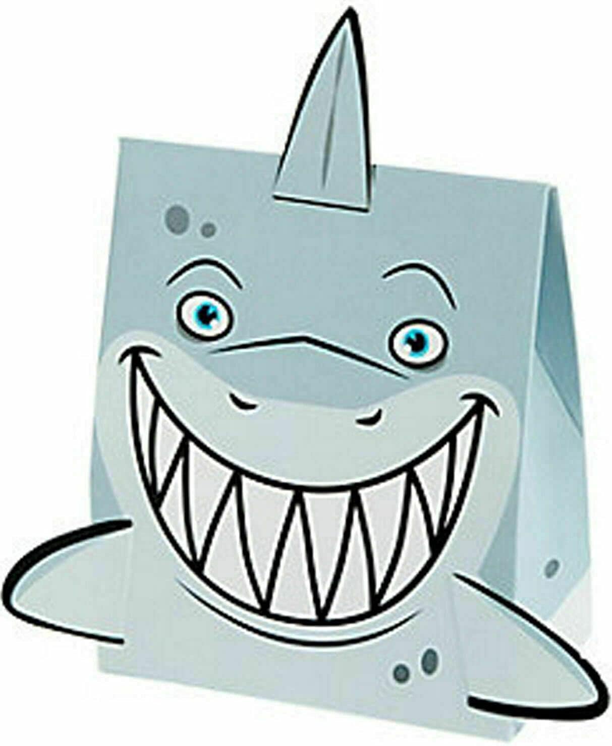 Amazon.com: Jawsome Shark Treat and Favor Boxes, Set of 12 - Shark ...