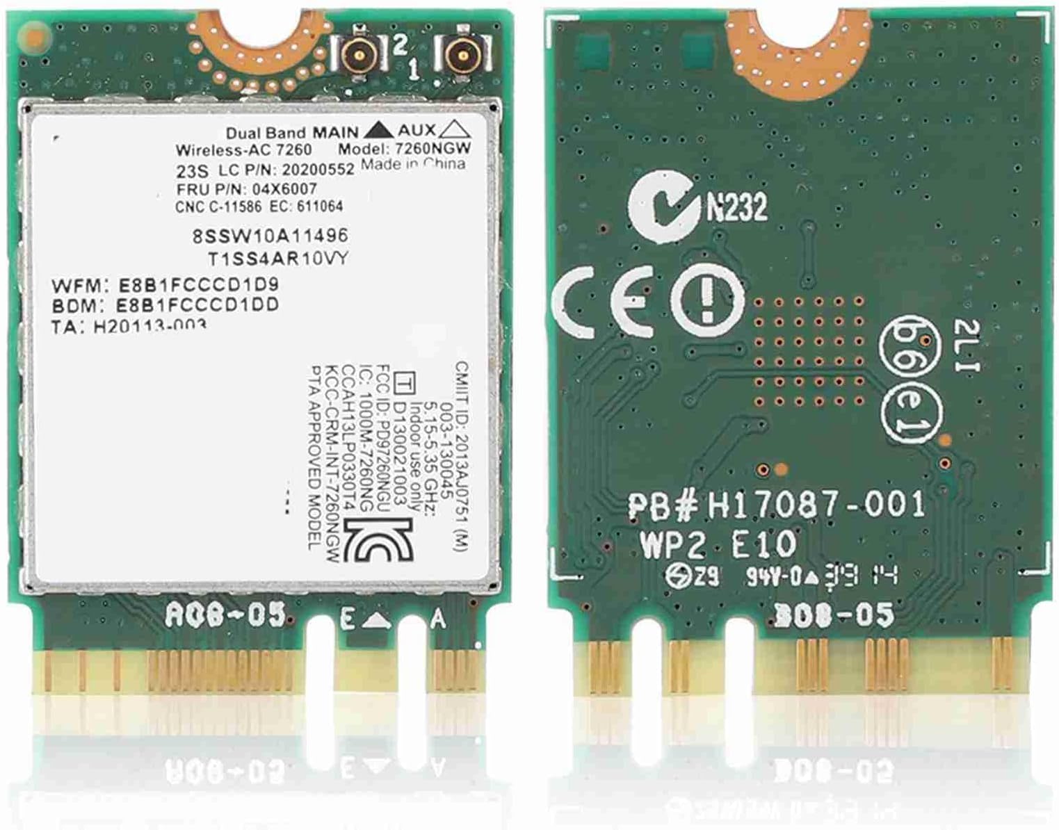 Amazon.com: Intel Dual Band Wireless-AC 7260 7260 WiFi + Bluetooth 4.0 ...