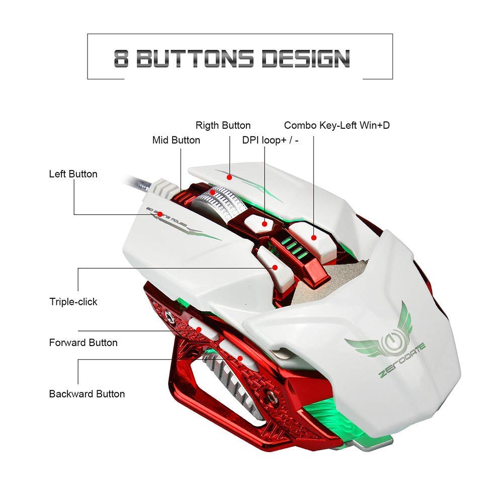 Buy Professional Game USB Wired Gaming Mice with Avago A3050 Sensor ...
