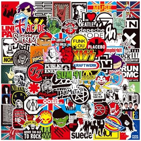 Amazon.com: BulbaCraft Legendary Rock Band Stickers – Heavy Metal ...