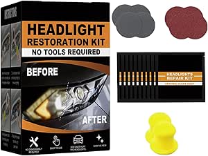 Restowipes Headlight Cleaner Restoration Kit,Polish Headlights Lens ...