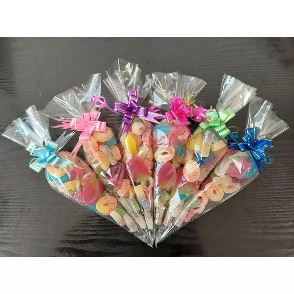 Pre Filled Vegan Themed Sweet Cones Assorted Fizzzy - Non Fizzy Sweet ...