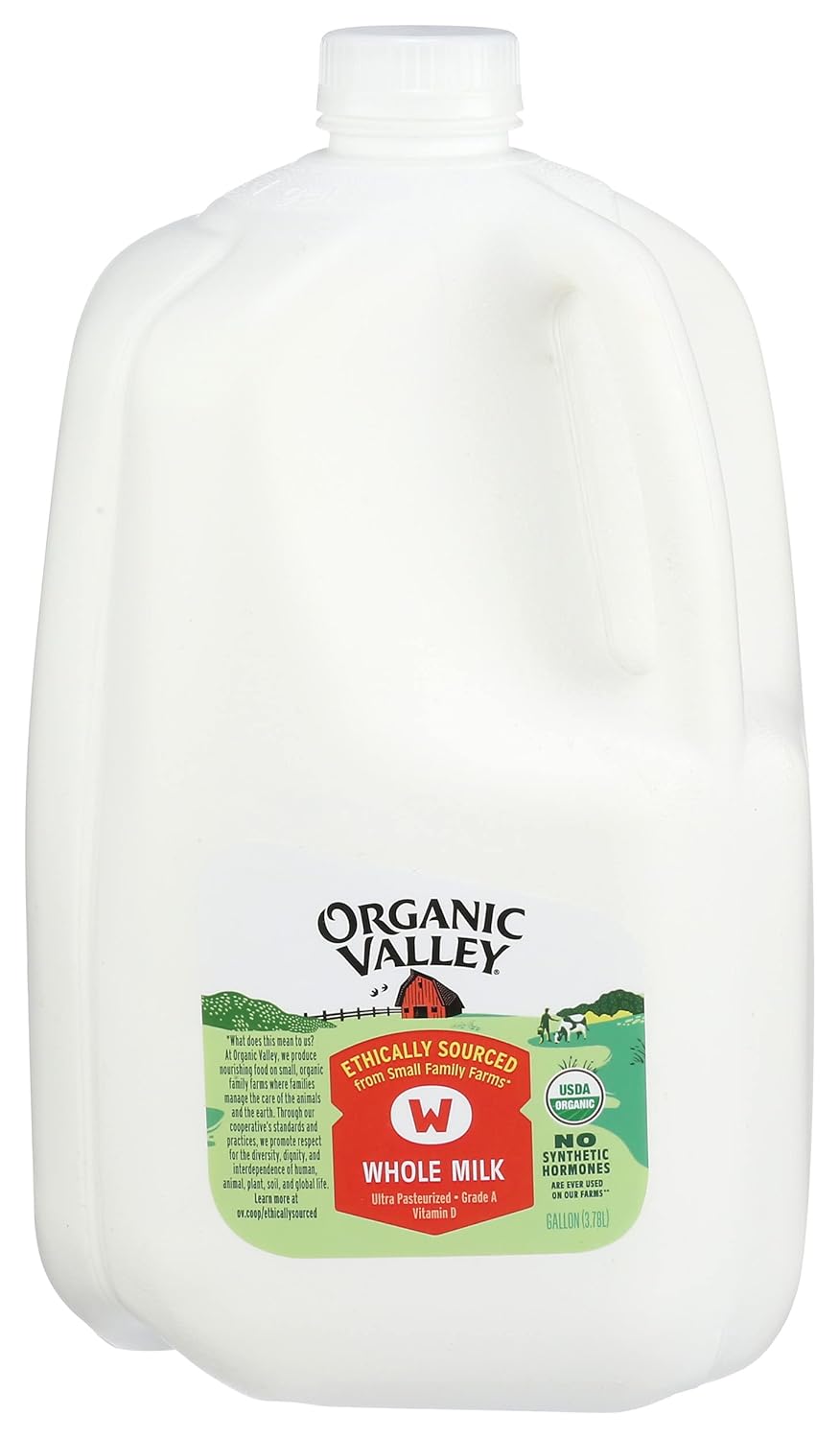 Amazon.com: Organic Valley Organic UHT Whole Milk, CA 128 OZ : Grocery ...