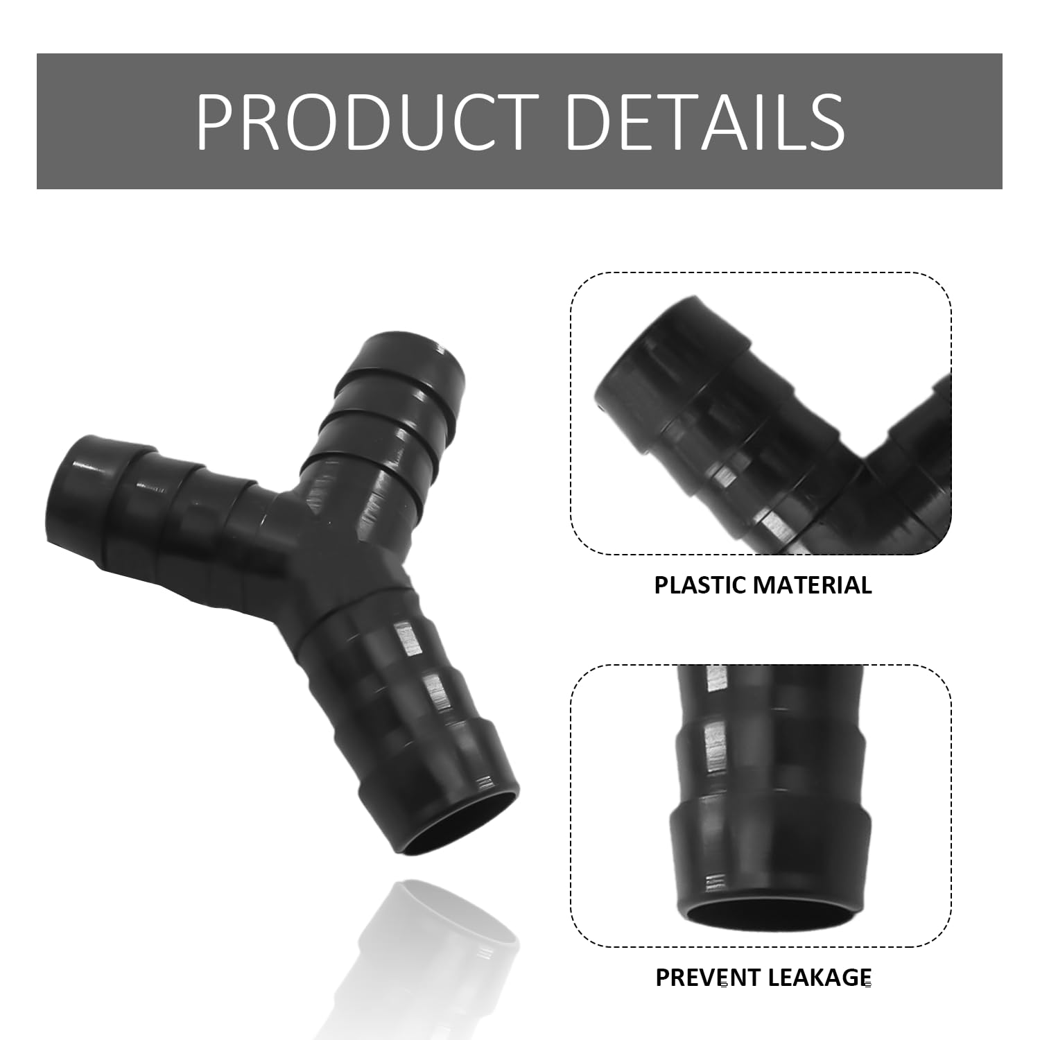 2 Sets of Y-Type Hose connectors, Hose connectors, Plastic Hose ...