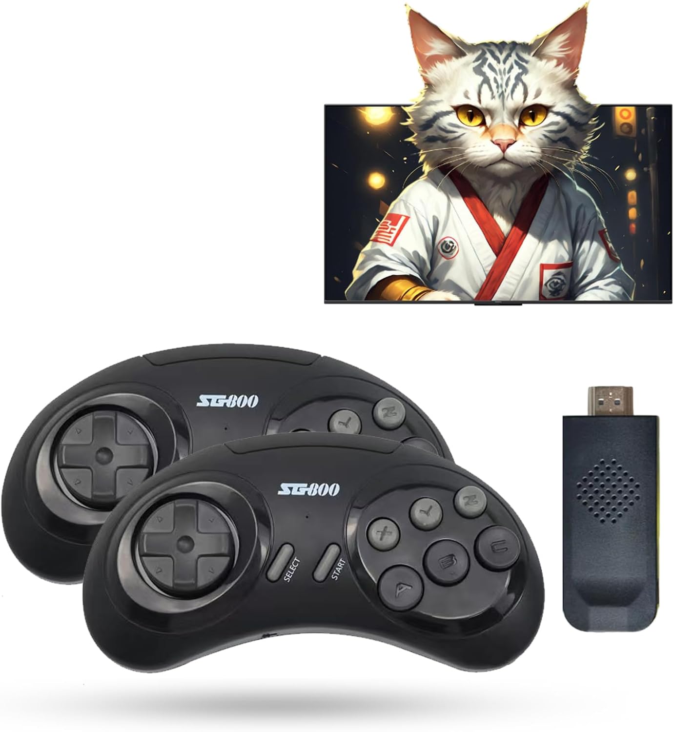 Amazon.com: Arcade Game Console Nostalgia Stick Plug and Play Game ...