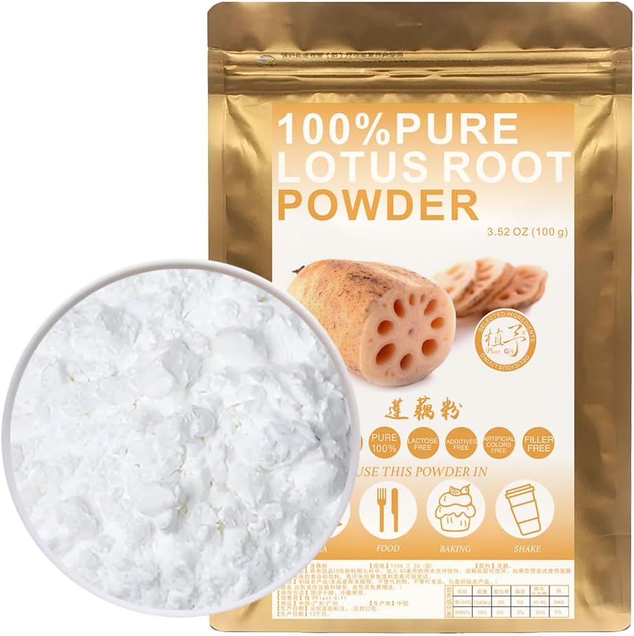 Amazon.com: 100% Natural Pure Lotus Root Powder 100g/3.52oz 莲藕粉 for ...
