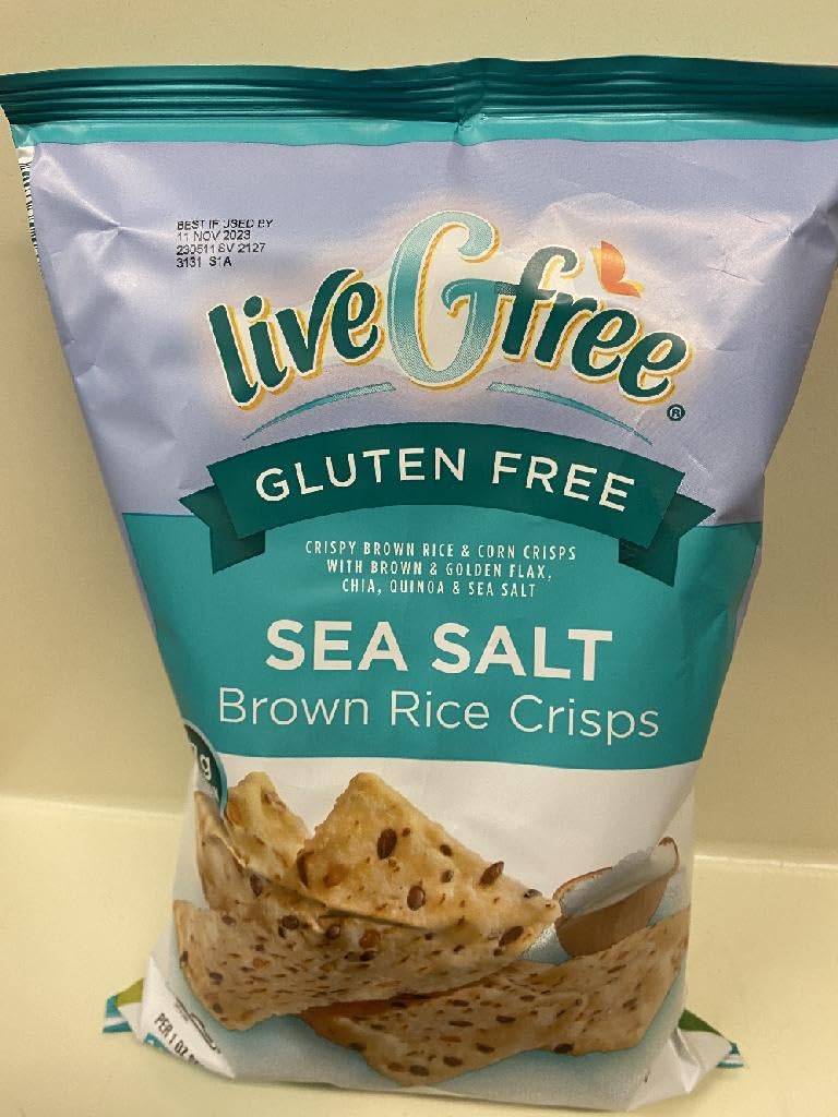 Amazon.com : LiveGfree Black Sesame Brown Rice Crisps 7oz, pack of 1 ...