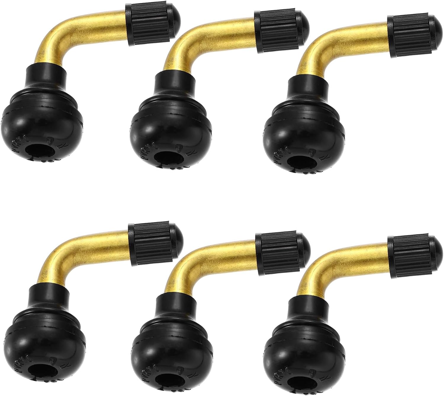 Amazon.co.jp: KALOLINNA Tire Air Valve L-Type 6-Piece Set with Durable ...