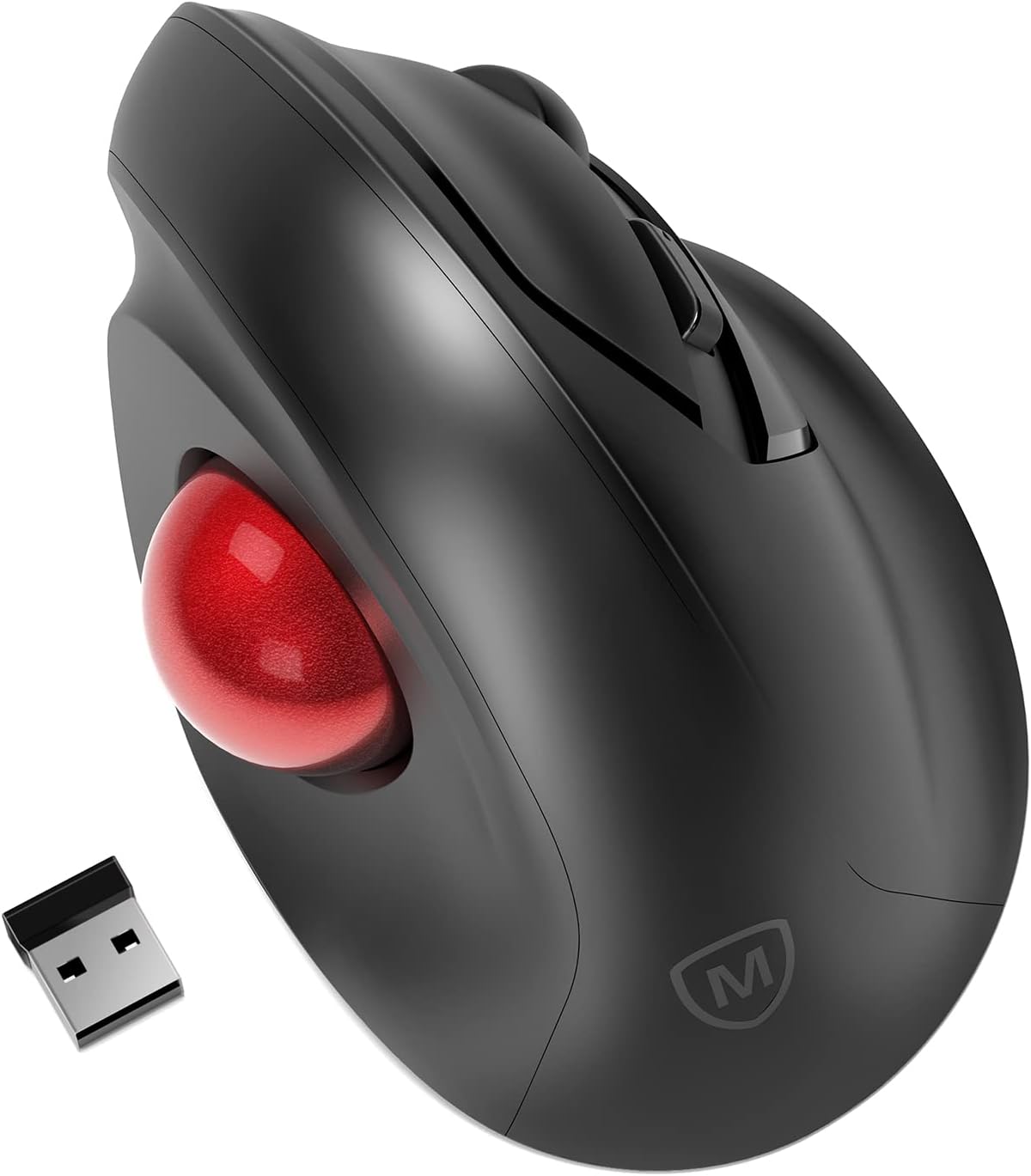 Micropack Vertical Mouse Trackball Wireless per mani medie o grandi ...