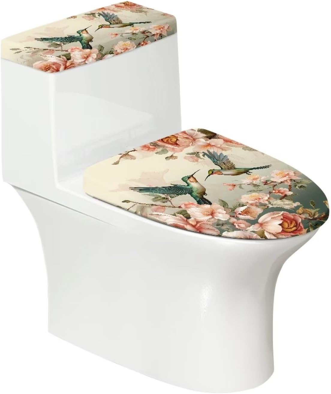 Amazon.com: Elegant Hummingbird Bathroom Toilet Lid Covers and Tank ...