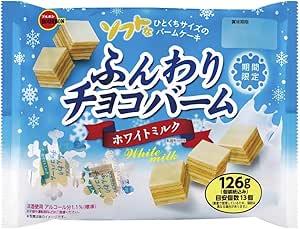 Amazon | ブルボン ふんわりチョコバームホワイトミルク 126g×12袋 | ブルボン | ビスケット・クッキー 通販