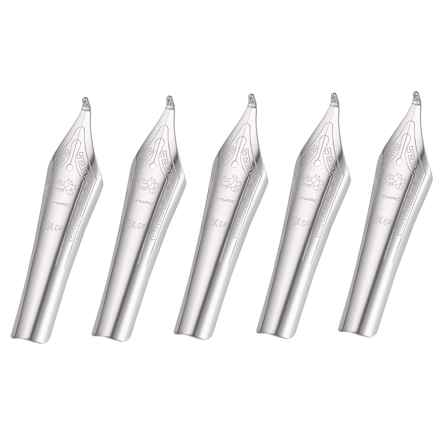 Amazon.com : 5 Spare Pen Bent Nibs #6 Stainless Steel Fude Nib for ...