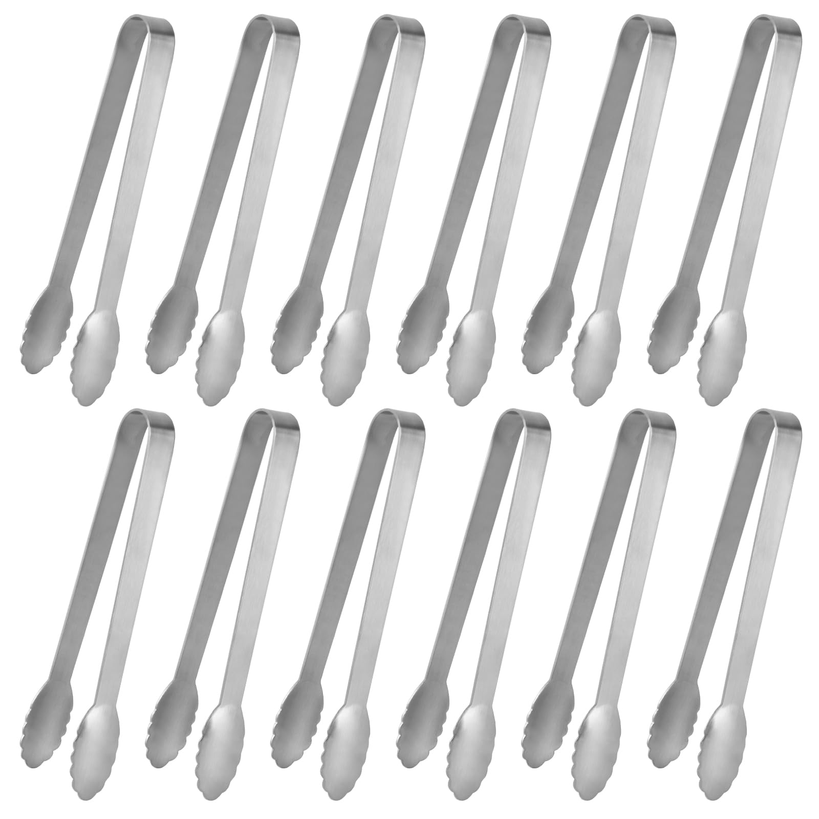 Amazon.com: Mini Tongs,12 Pcs Silicone Small Tongs neheewin 5 Inch ...