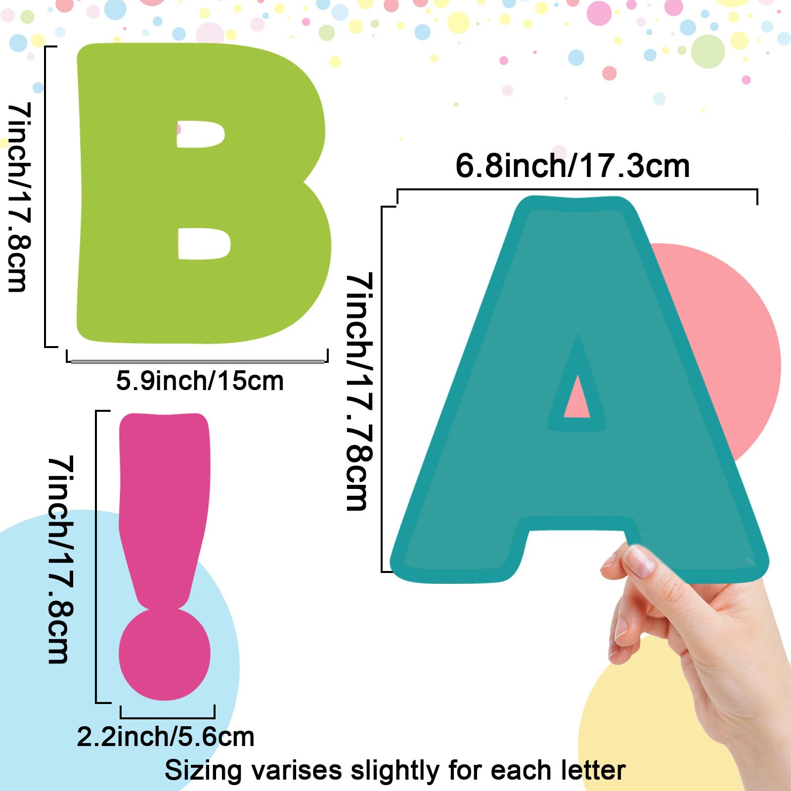 Snapklik.com : 300PCS Large 7" Font Bulletin Board Letters And ...