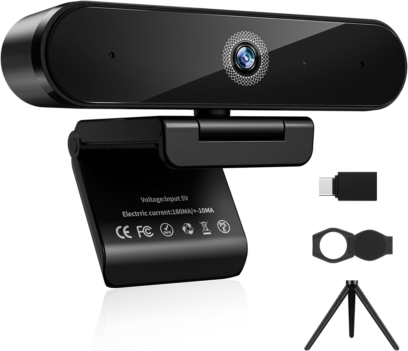 Amazon.com: Nisheng 1080P Webcam with Microphone, 60FPS HD Web Camera ...