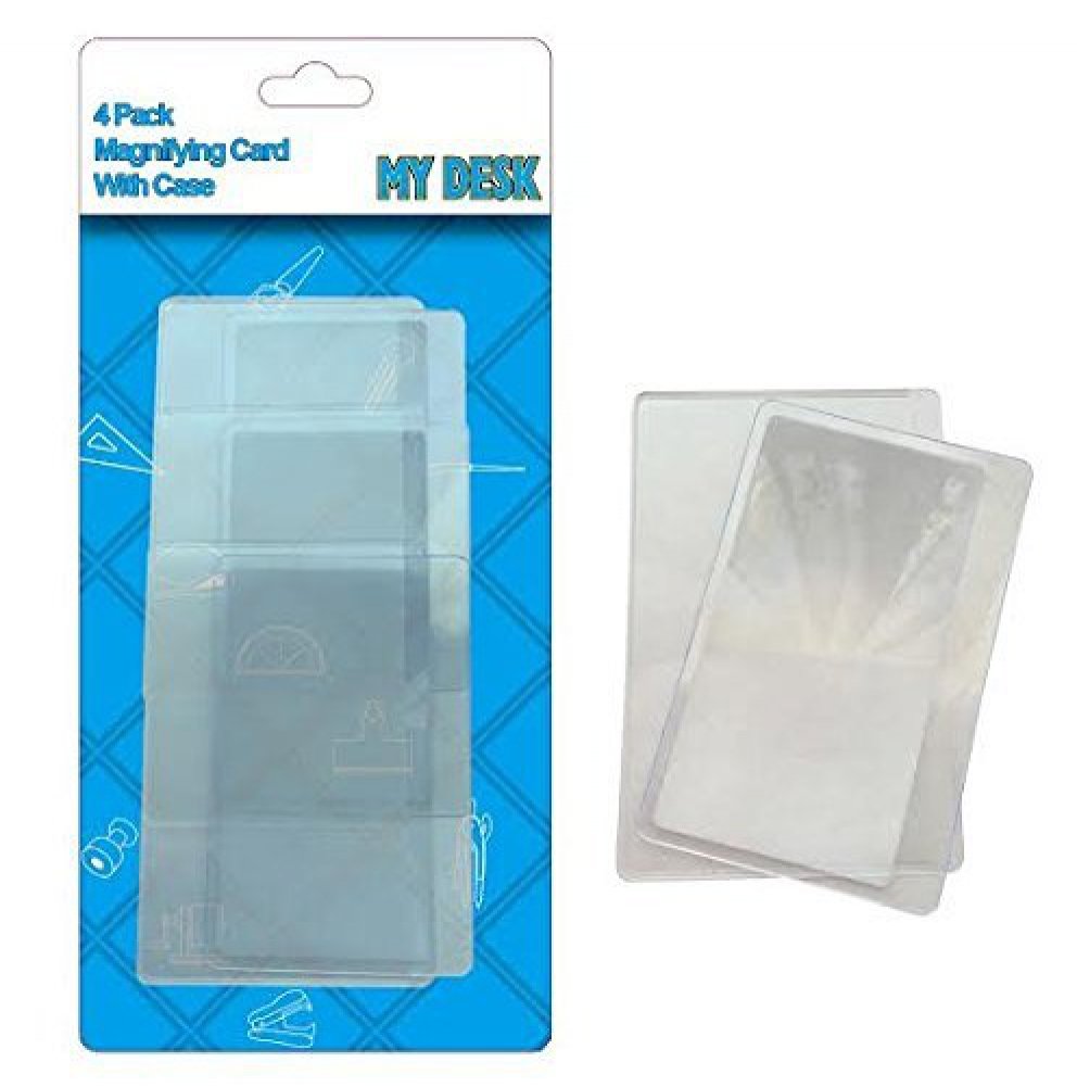 4 Pack Fresnel Lens Credit Card Magnifier Set For Fire Starter Or ...
