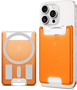 Amazon.com: Spigen Ultra Hybrid (MagFit) Magnetic Wallet Transparent Card Holder Designed for ...