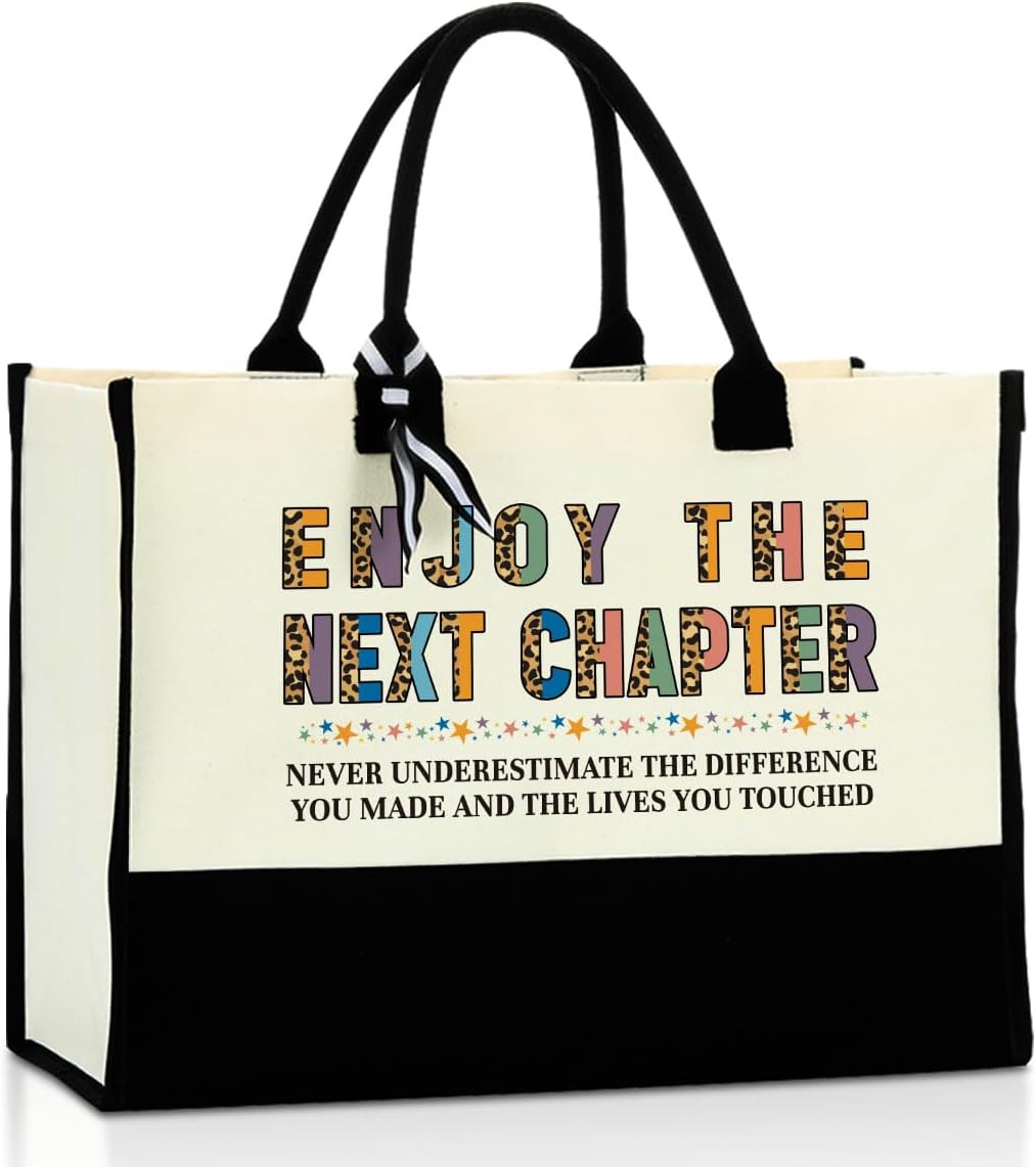 Amazon.com - Cotton Canvas Tote Bag for Women, Canvas Tote Bag for ...