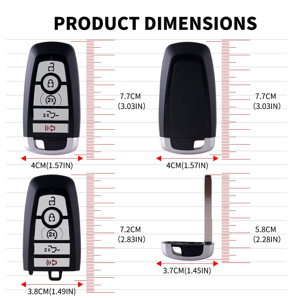 Snapklik.com : Keyless Entry Remote Key Fob, Smart Proximity Key ...