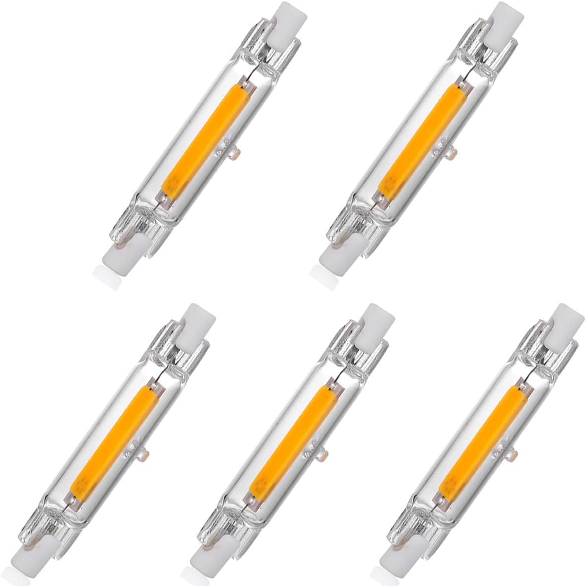 Aoxdi R7S 78mm LED Bulb 5W, Warm White, R7s Linear Reflector Lamp J ...