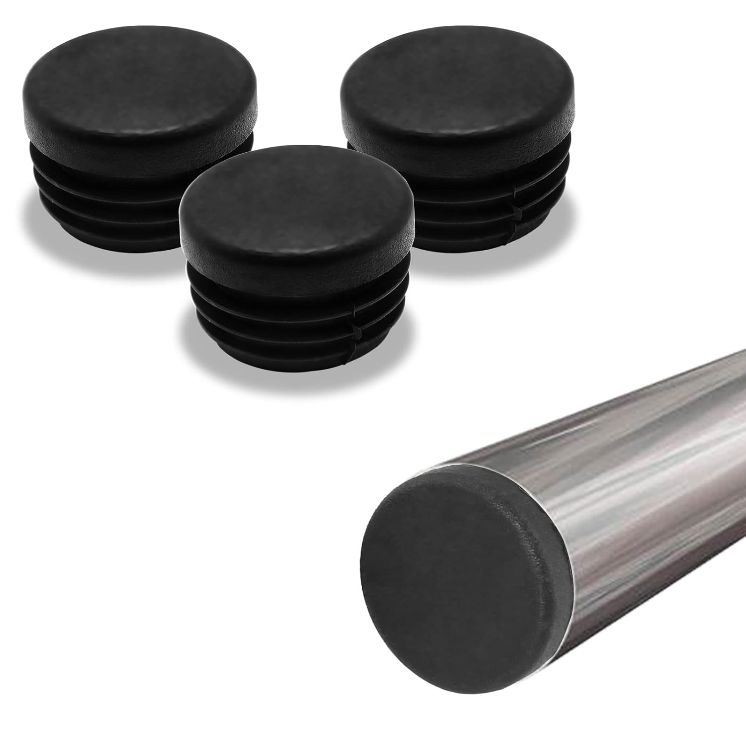 Amazon.com: Biaungdo 24 Pcs 1 inch Round Plastic Hole Plug, Black ...