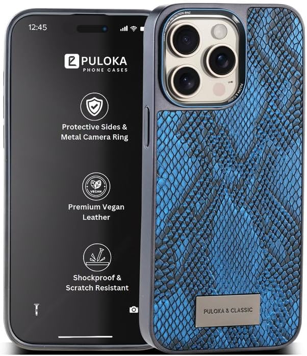 PULOKA Crocodile Texture Phone Case - Compatible with iPhone 15 Pro ...