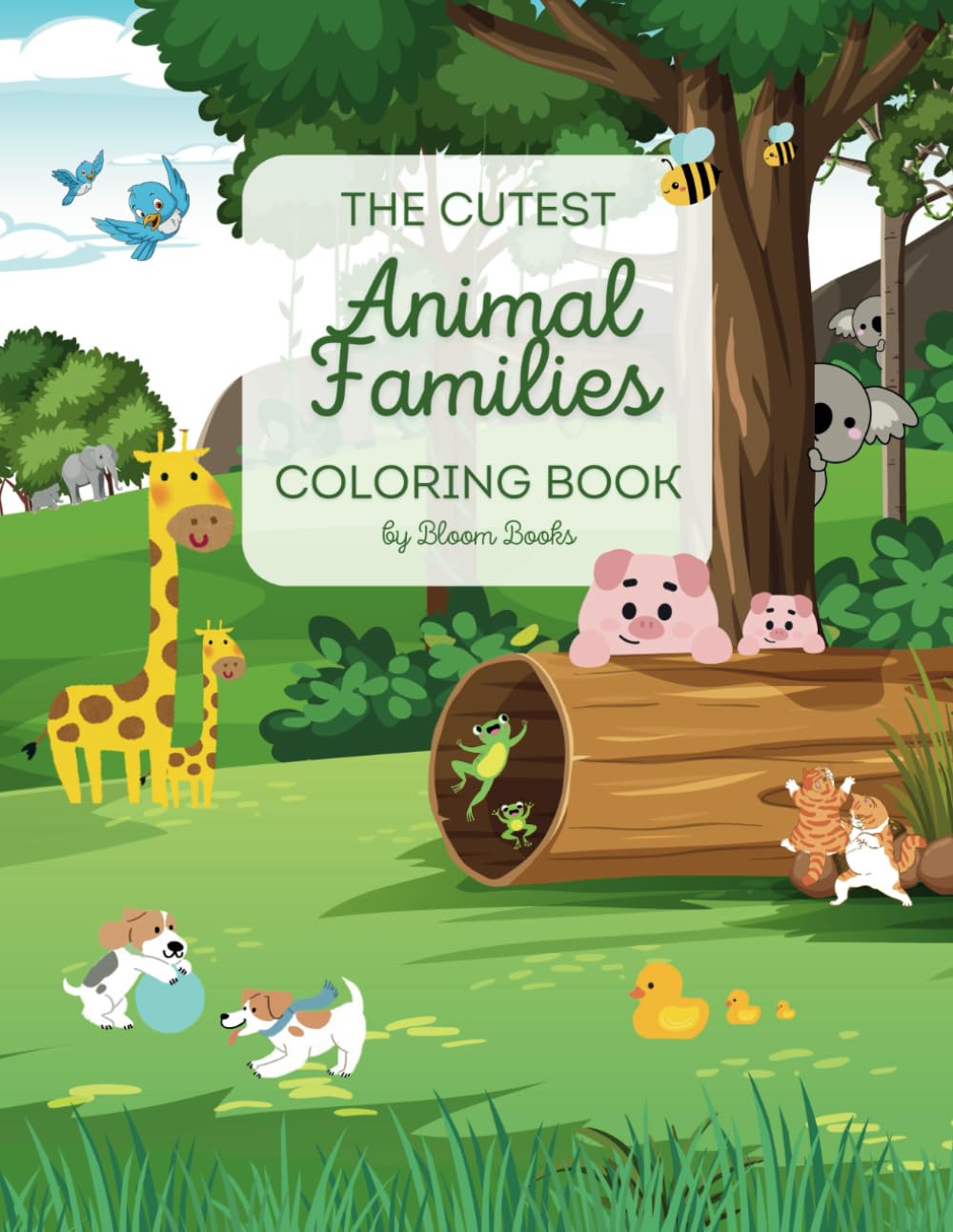Amazon.com: The Cutest Animal Families: Coloring Book: 9798333439154 ...